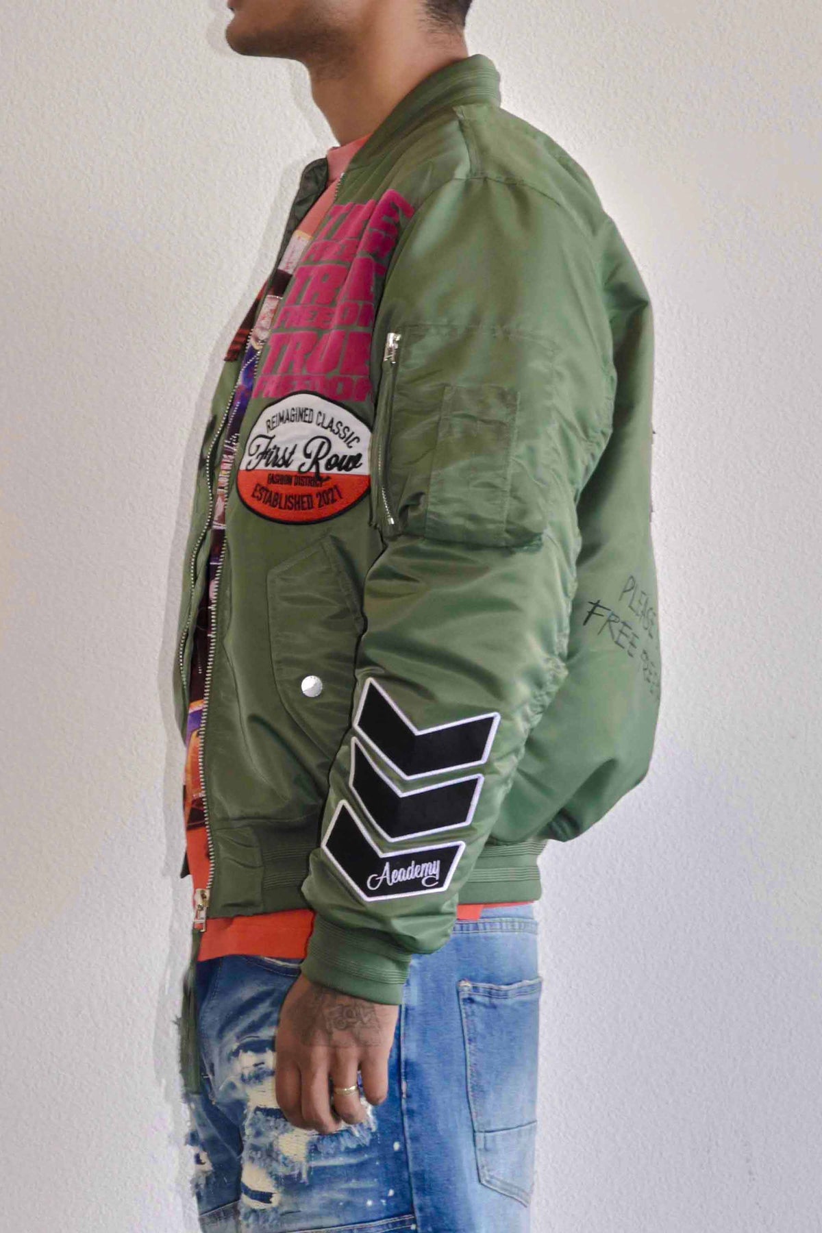 TURE FREEDOM MULTI PATCHES MA-1 JACKET | First Row