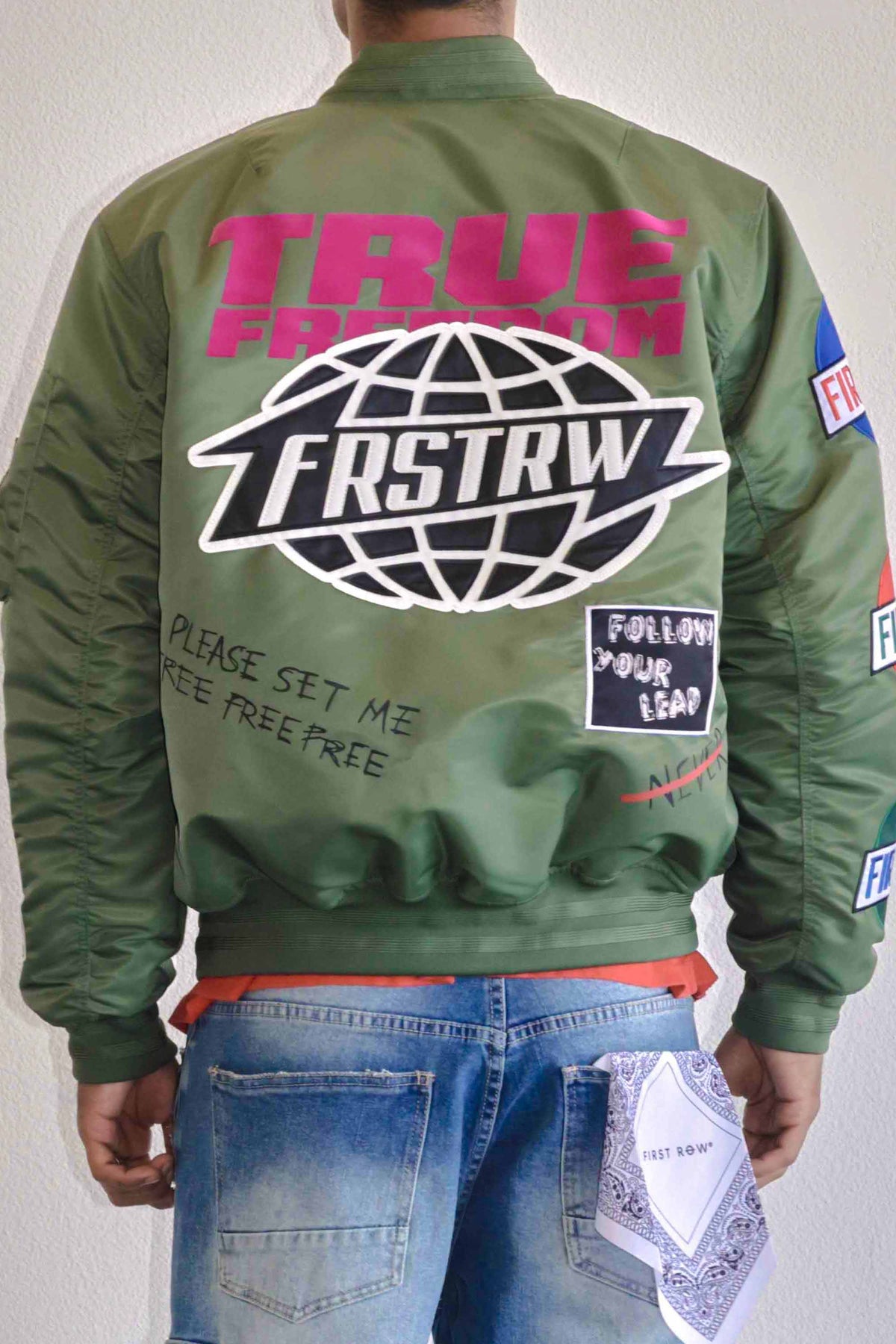 TURE FREEDOM MULTI PATCHES MA-1 JACKET | First Row